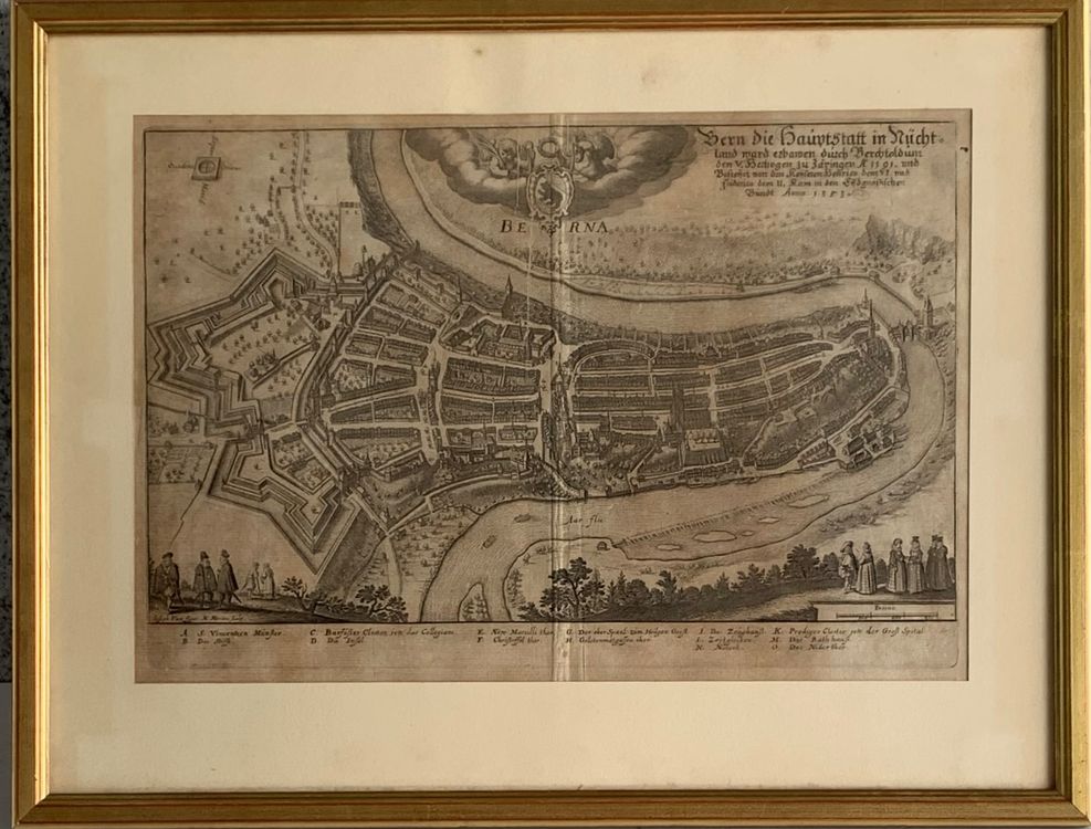 Matthäus I Merian (1593-1650) Landkarte Stich (Gebraucht) in Root für ...