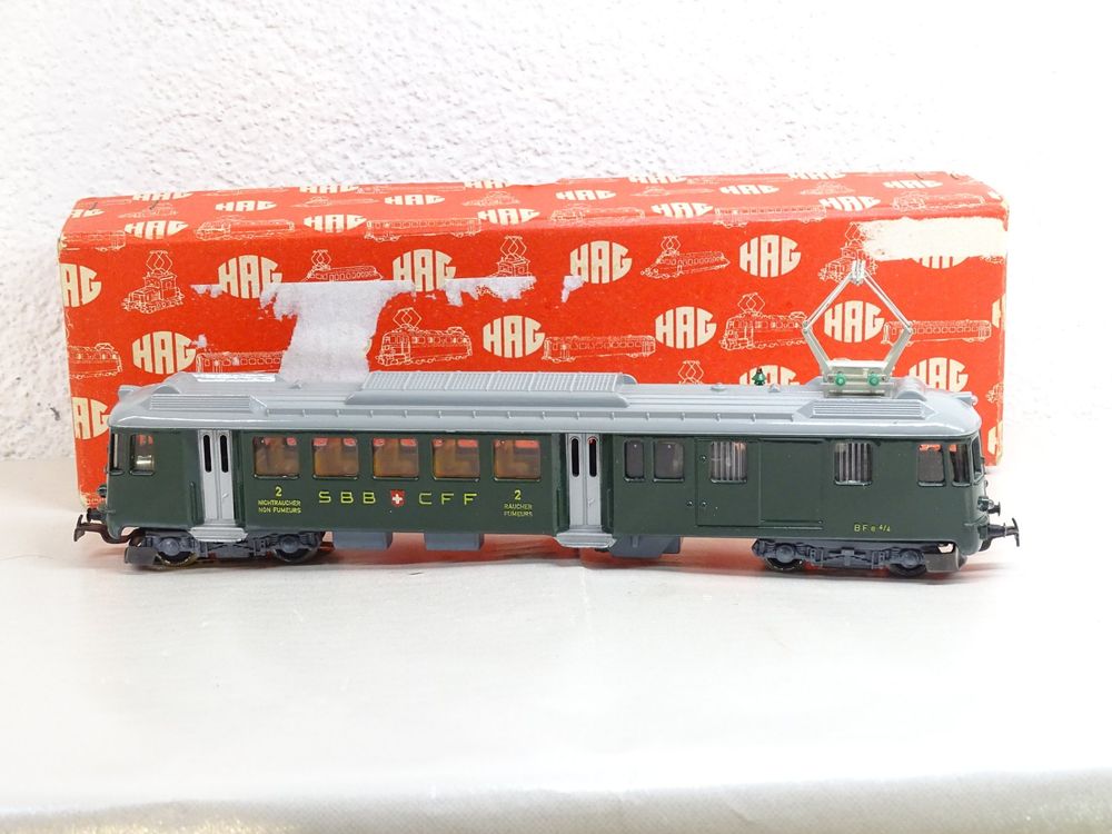 Hag 150 Triebwagen BFe4/4, SBB/CFF, 1408, Grün, H0,WS/AC (Gebraucht) in Wohlen für CHF 93 – mit ...