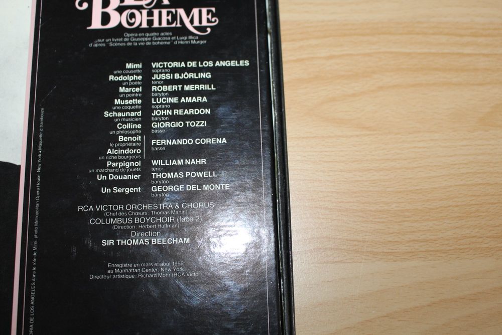 Puccini: La Bohème; de los Angeles, Björling; 2-LP-Box mono (Gebraucht) in Möriken AG für CHF 6. ...