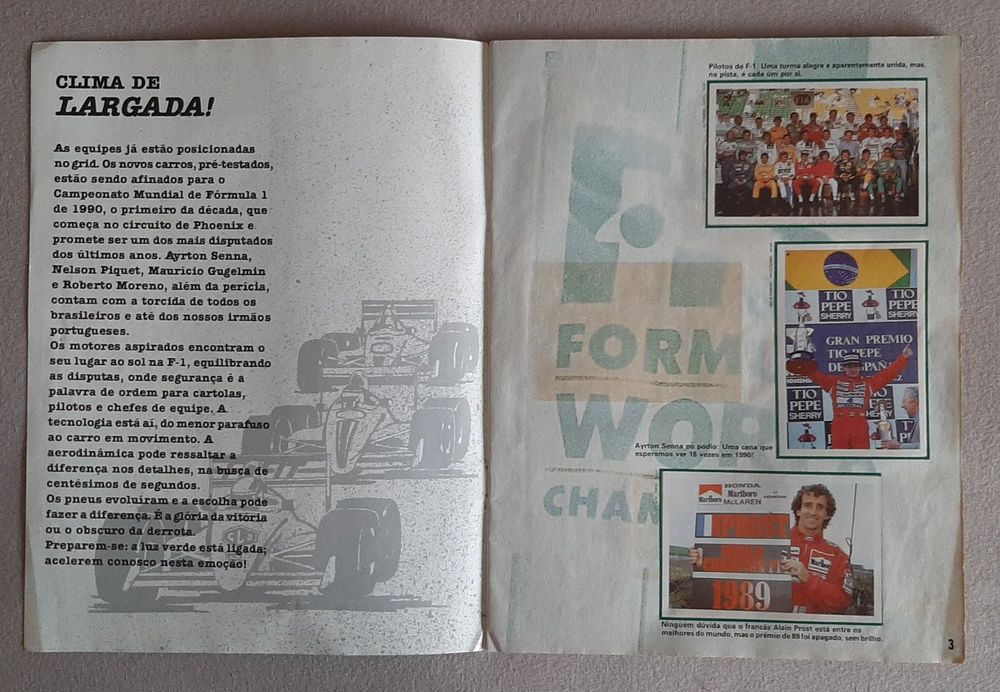 Album officiel FIA 1990 - F1 - Style Panini - Ayrton Senna | Kaufen auf ...
