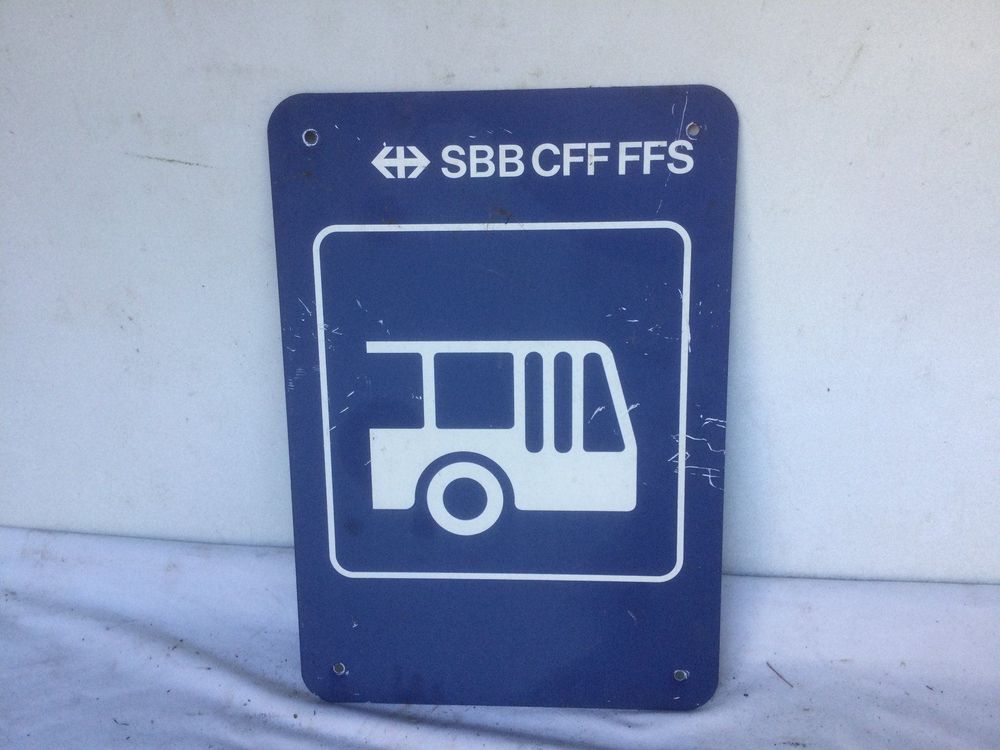 Bus SBB CFF FFS Halte Schild | Kaufen auf Ricardo