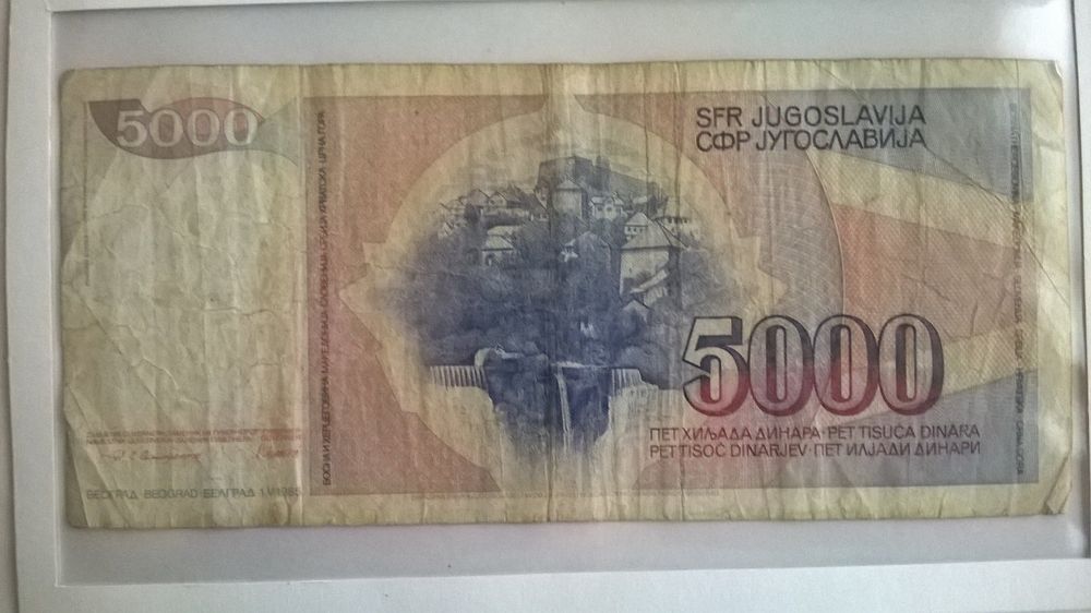 Billet banque Ex-Yougoslavie 5000 Dinars 01/05/1985 BE (Gebraucht) in ...
