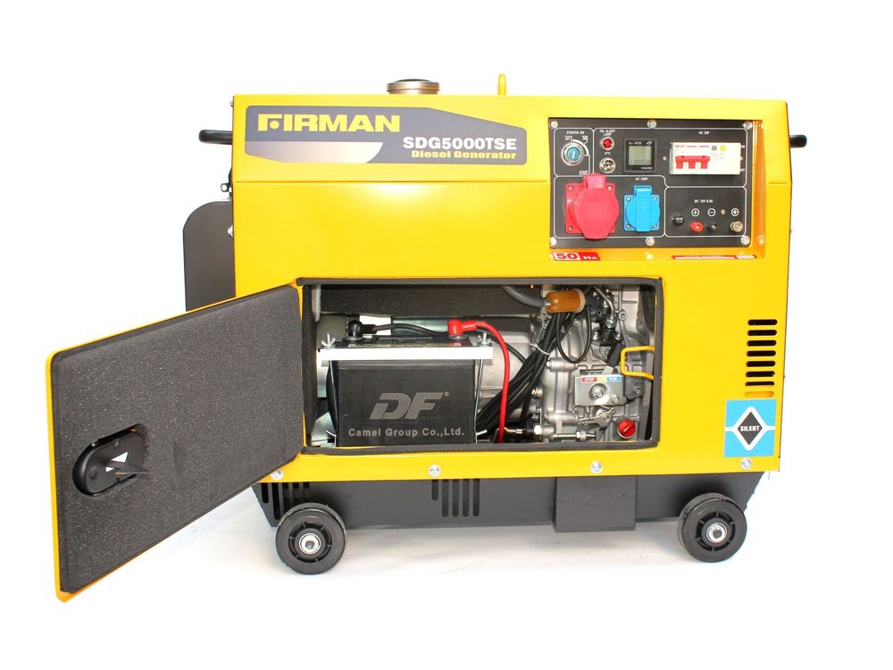 Firman SDG5000TSE - Diesel Generator mit 4500 Watt 3-Phasen (Neu und ...