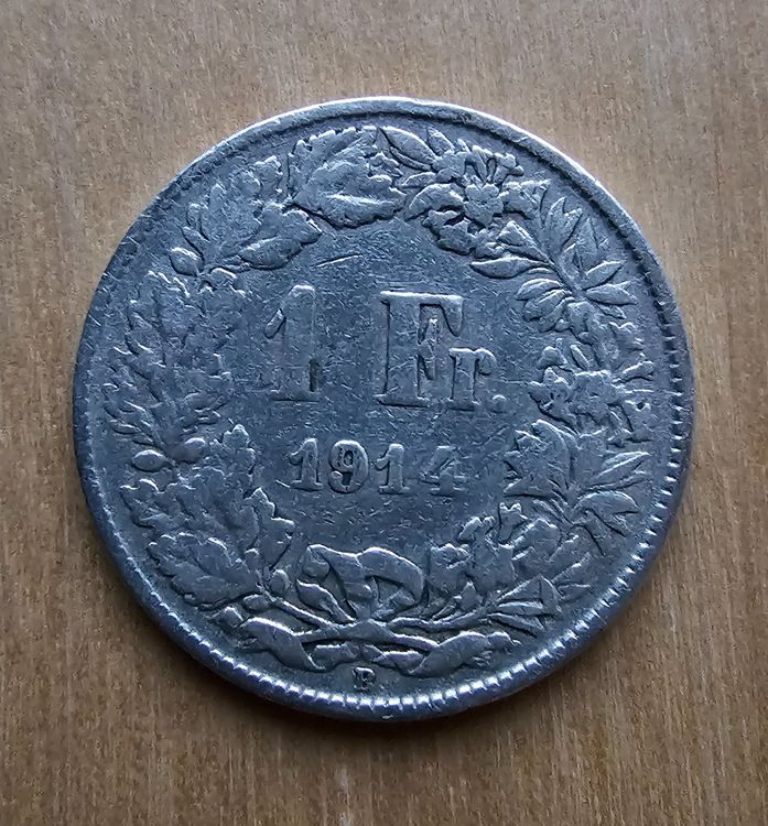 Franken 1.- Münze 1914 | Kaufen auf Ricardo