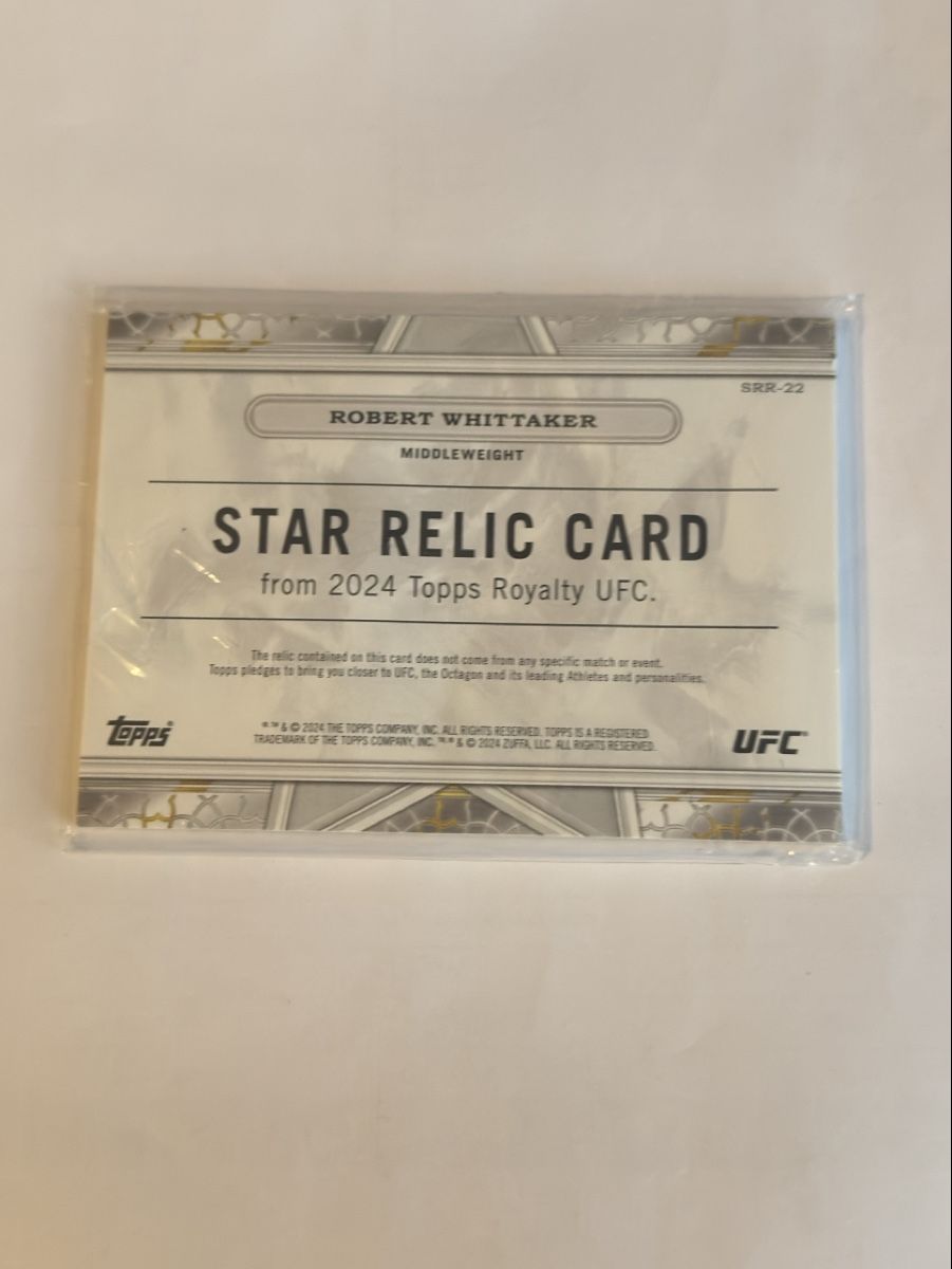 Robert Whittaker 2024 Topps Royalty Star Relic (Neu (gemäss ...