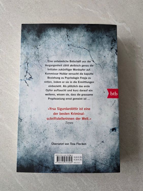 Yrsa Sigurdardóttir - SOG (Gebraucht) in Kaiseraugst für CHF 5 – mit ...