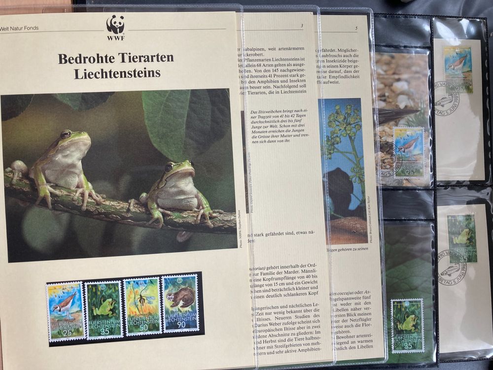 WWF-Kapitel Liechtenstein 1989 bedrohte Tierarten vollst. (Neu (gemäss Beschreibung)) in Liestal ...