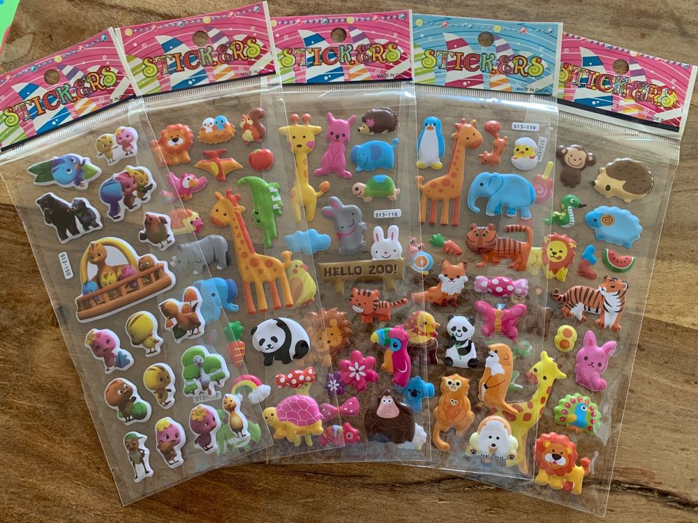 5 Blatt Sticker Tier Motive (Neu und originalverpackt) in Geneve für ...