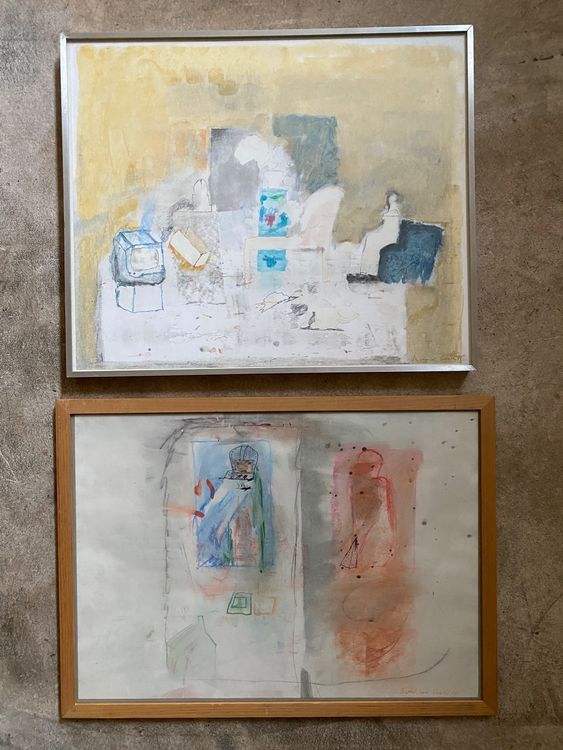 2 tolle Aquarelle/Mischtechnik, Bernhard Sauter (Gebraucht) in Rünenberg für CHF 300 – nur ...
