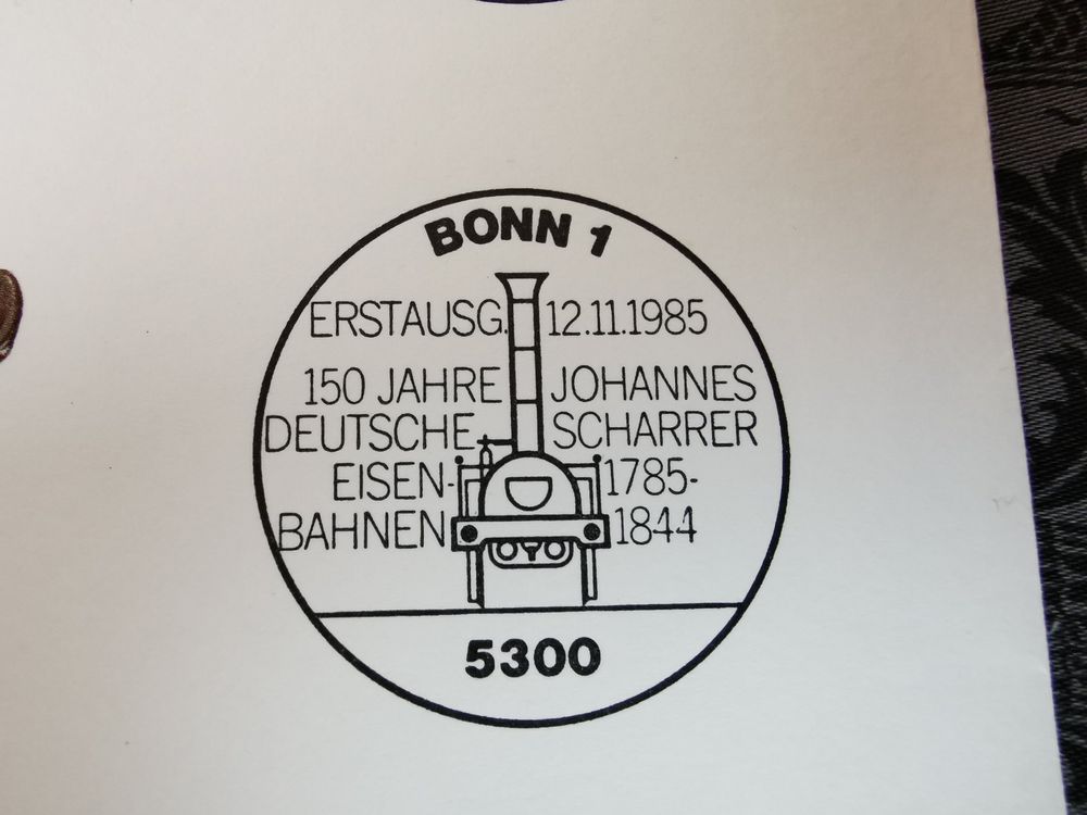 Numis-/Münzbrief "1 Deutsche Mark" ADLER 150 Jahre Eisenbahn (Gebraucht ...