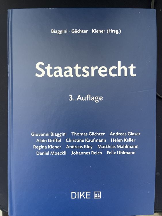 Staatsrecht Biaggini gächter kiener (Neu (gemäss Beschreibung)) in ...