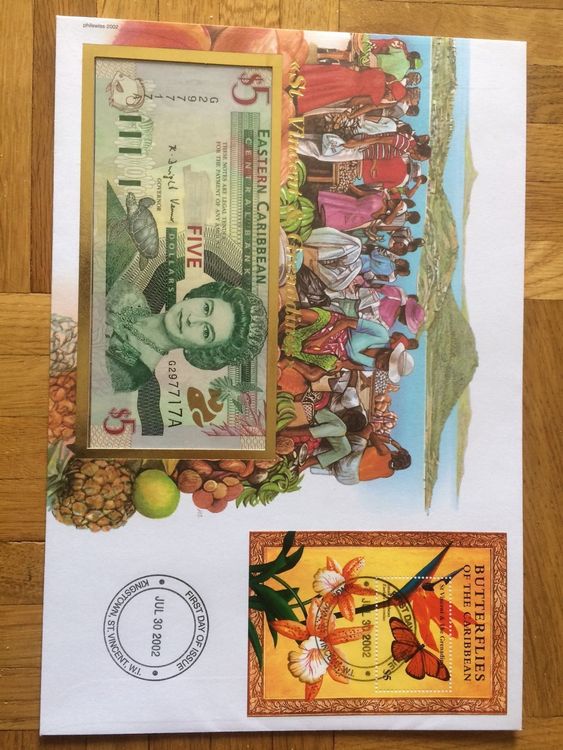 Banknotenbrief St. Vincent & Grenadines (Neu und originalverpackt) in Muralto für CHF 12 – mit ...