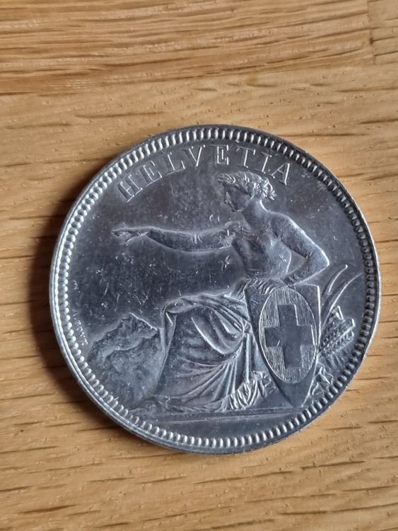 5 Franken 1874 B. sitzende Helvetia TOP | Kaufen auf Ricardo
