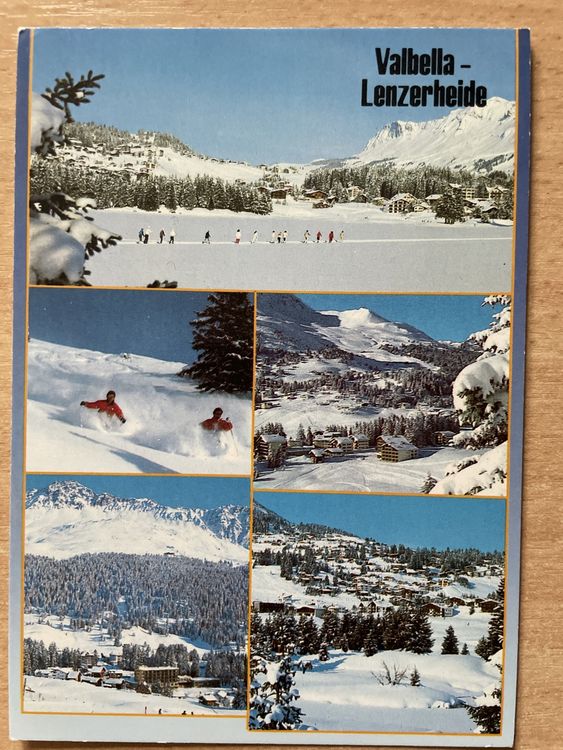 Valbella-Lenzerheide Winterpostkarte 80er Jahre | Kaufen auf Ricardo