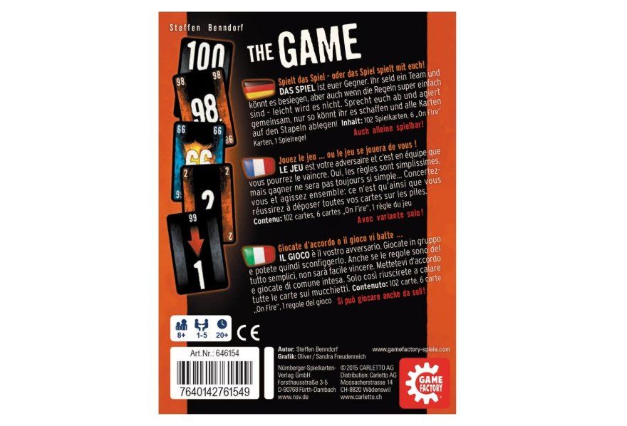 Tolles The Game, Kartenspiel des Jahres 2015, NSV, Benndorf (Neu und ...