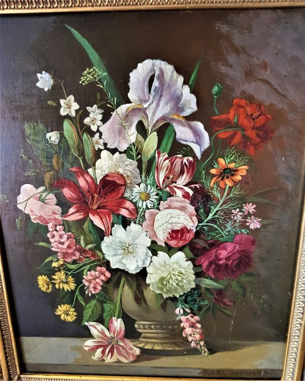 Belle huile sur panneau de Karl Heiner peintre autrichien (Gebraucht ...