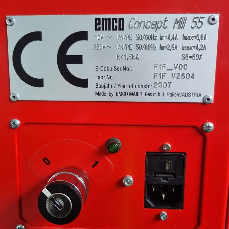 EMCO CONCEPT Mill 55 Fräsmaschine mit Werkzeugwechsler (Gebraucht) in ...