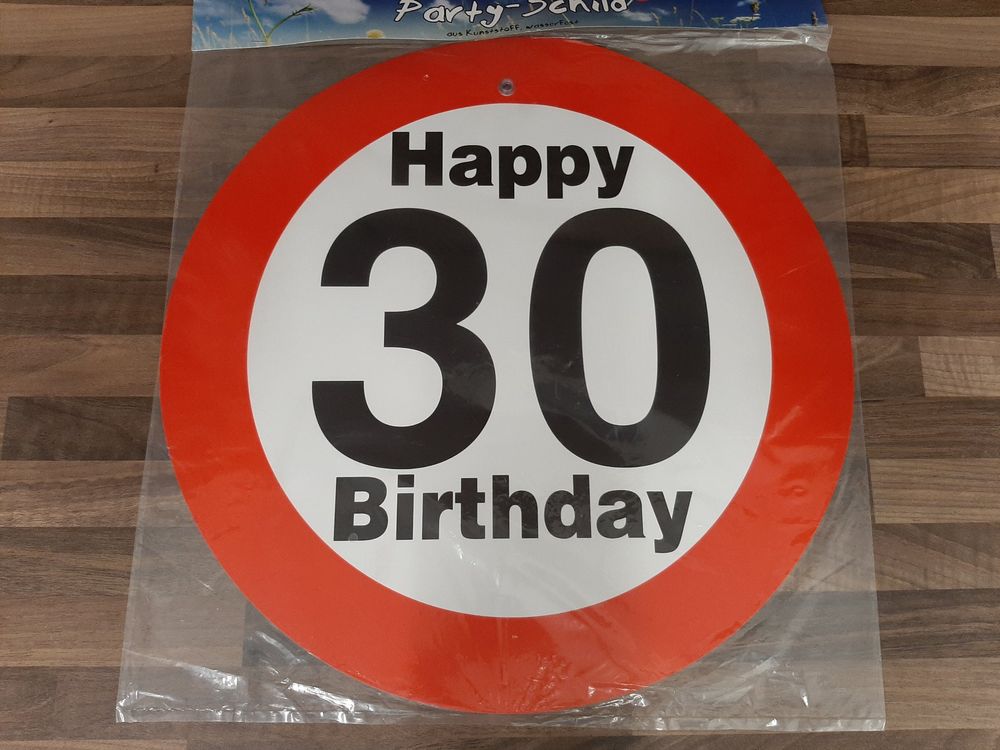 Geburtstags-Schild zum 30. Geburtstag | Kaufen auf Ricardo