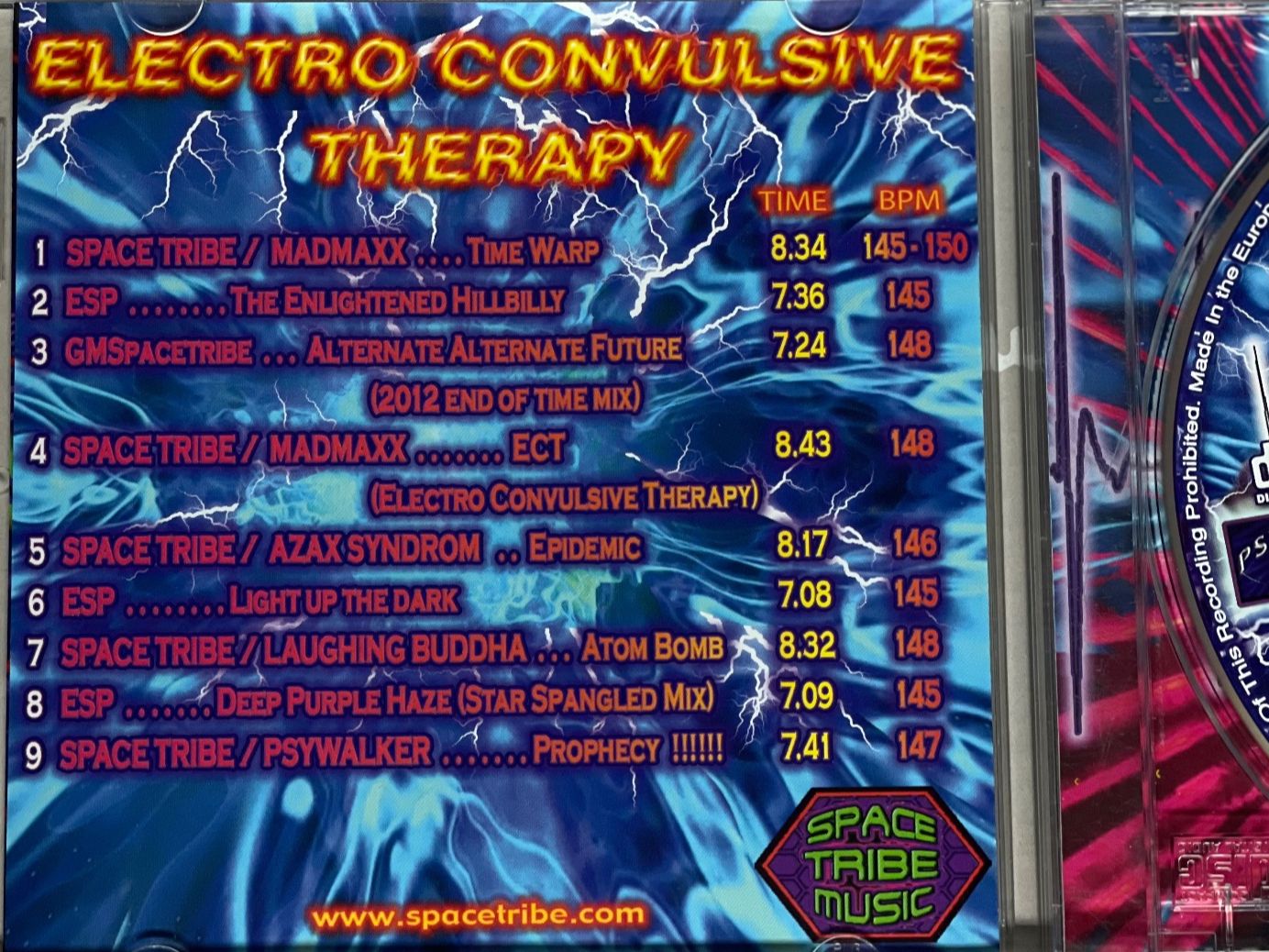 Space Tribe - Electro Convulsive Therapy CD - Psy Trance Top (Neu ...
