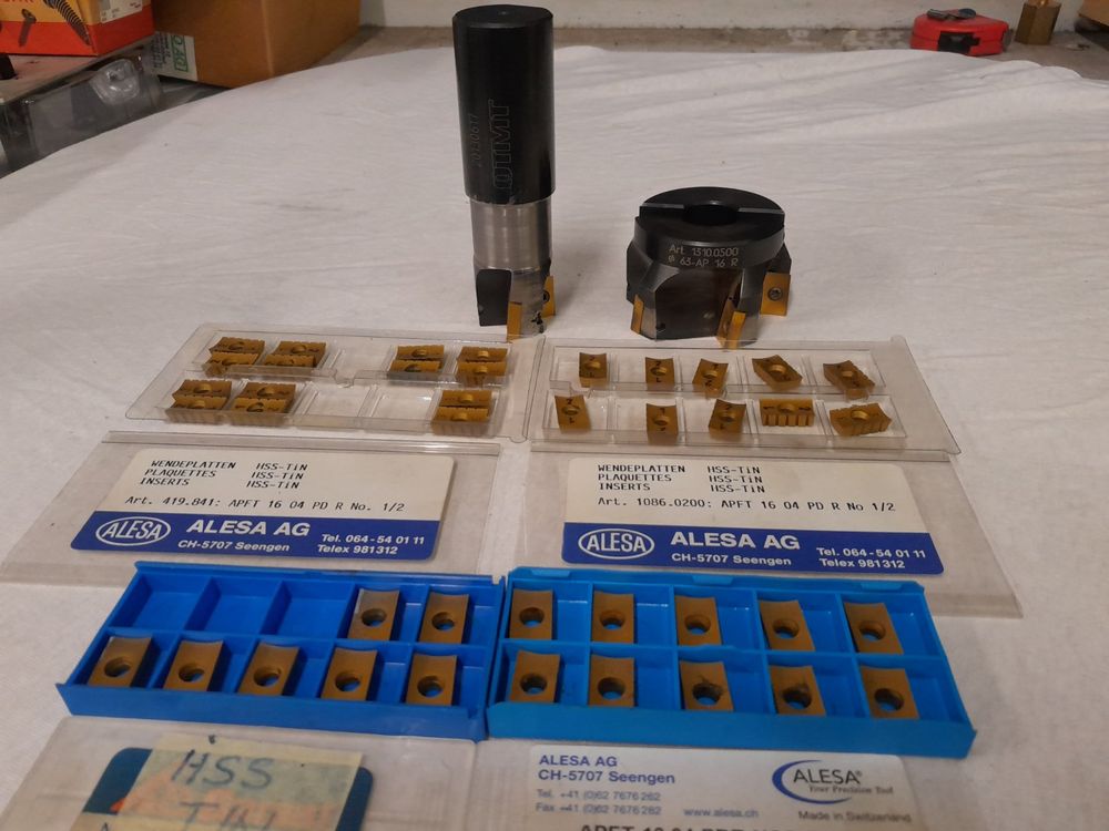 ALESA Messerkopf D63 & Wendeplattenfräser OTMT D30 | Kaufen auf Ricardo