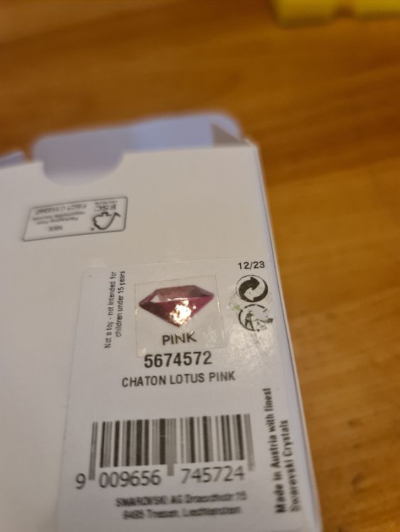 Swarovski Chaton Lotus Pink neu und OVP (Neu und originalverpackt) in ...