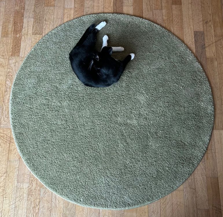 Runder Teppich Stoense von Ikea +++ 130 cm helloliv hübsch (Gebraucht ...