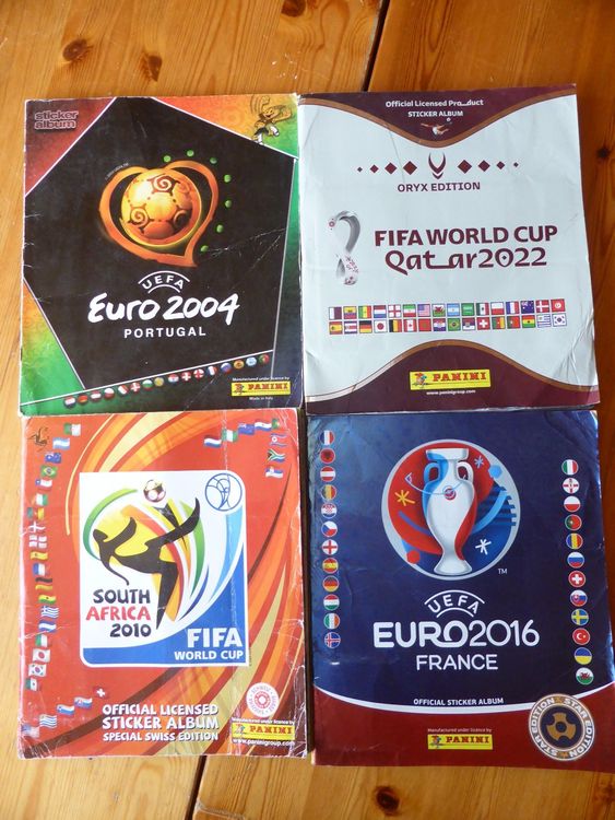 Panini EM 2004 / WM 2010 / EM 2016 / WM 2022 nicht Komplett | Kaufen ...