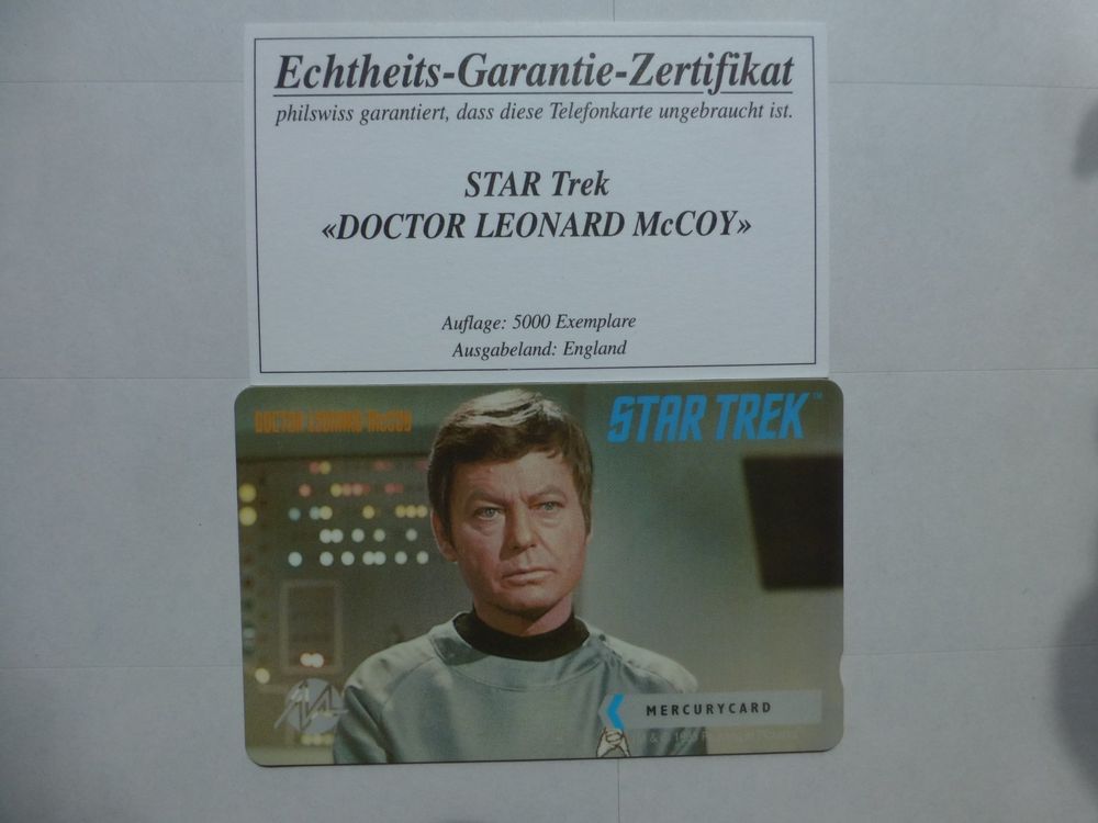 STAR TREK Taxcard Dr.Leonard Mc Coy | Kaufen auf Ricardo