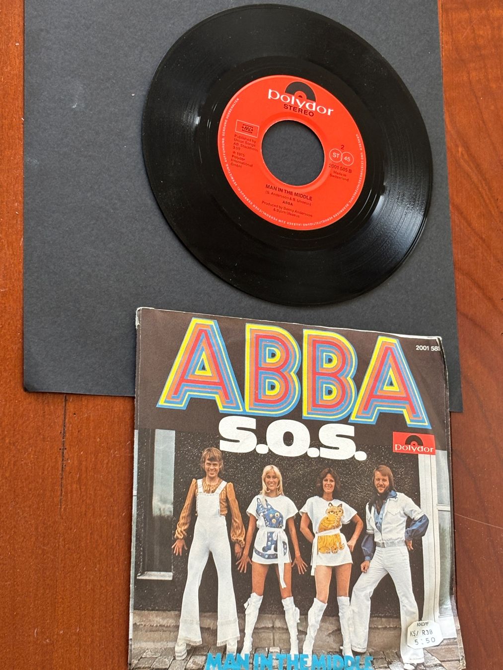 ABBA 1975 single S.O.S. / Man in The Middle Vinyl polydor (Gebraucht ...