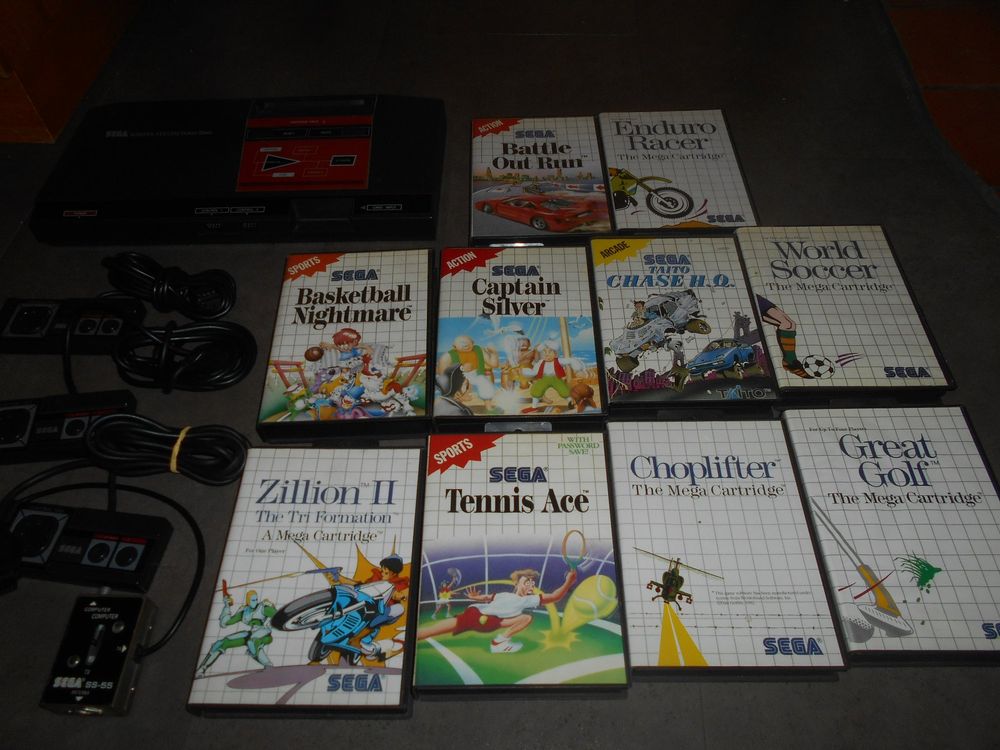 Sega Master System Konsole mit 10 Games | Kaufen auf Ricardo