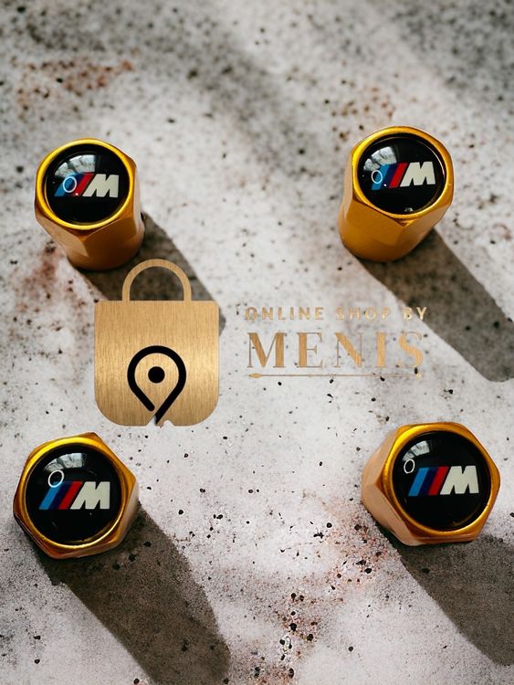 BMW M Ventilkappe Ventildeckel Aluminium 4er-Set Neu (Neu und ...