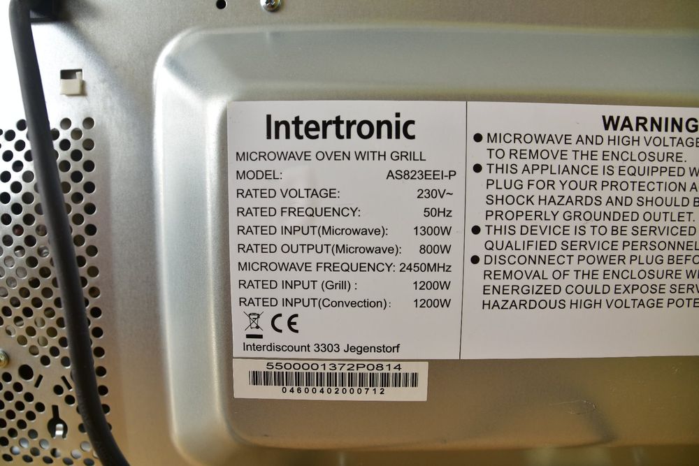 Freistehender Mikrowellen-Ofen von INTERTRONIC | Kaufen auf Ricardo