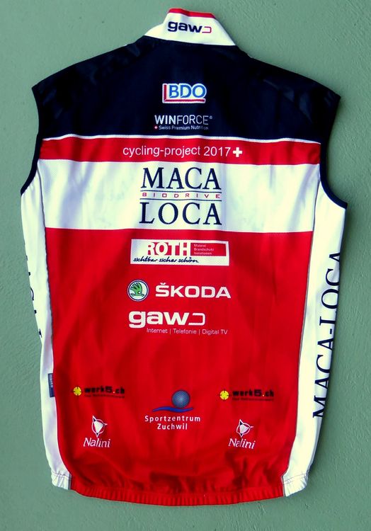 original Team MACA LOCA ROTH Velo Weste vom Team signiert (Gebraucht) in Basel für CHF 20 – mit ...