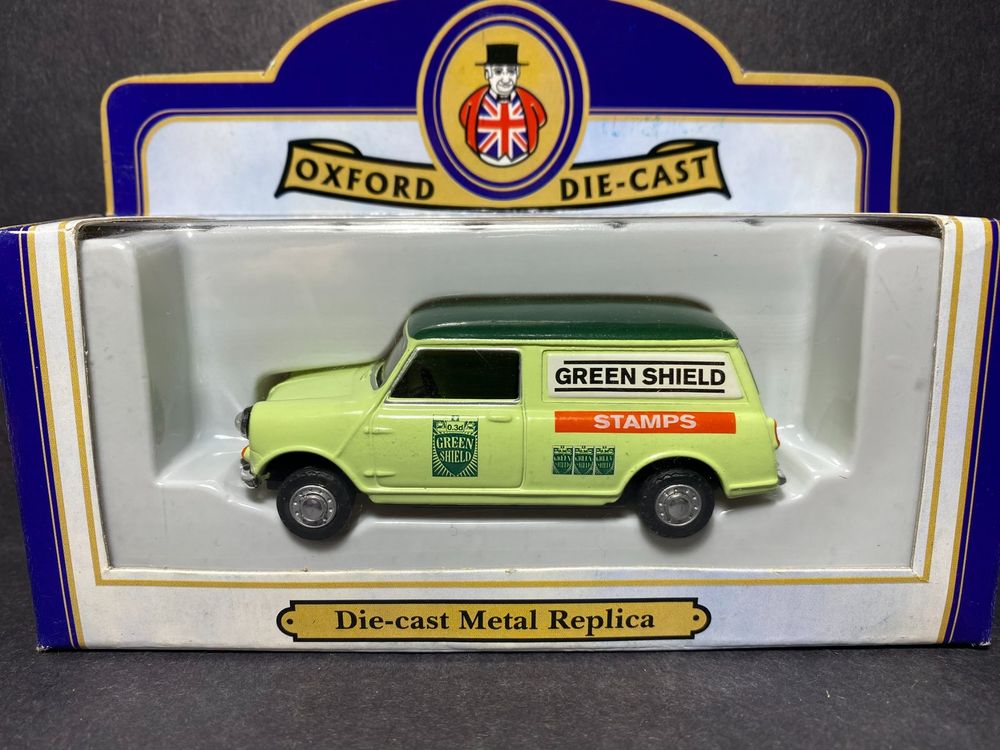 Mini Van Green Shield - Oxford 1:43 OVP (Neu und originalverpackt) in ...