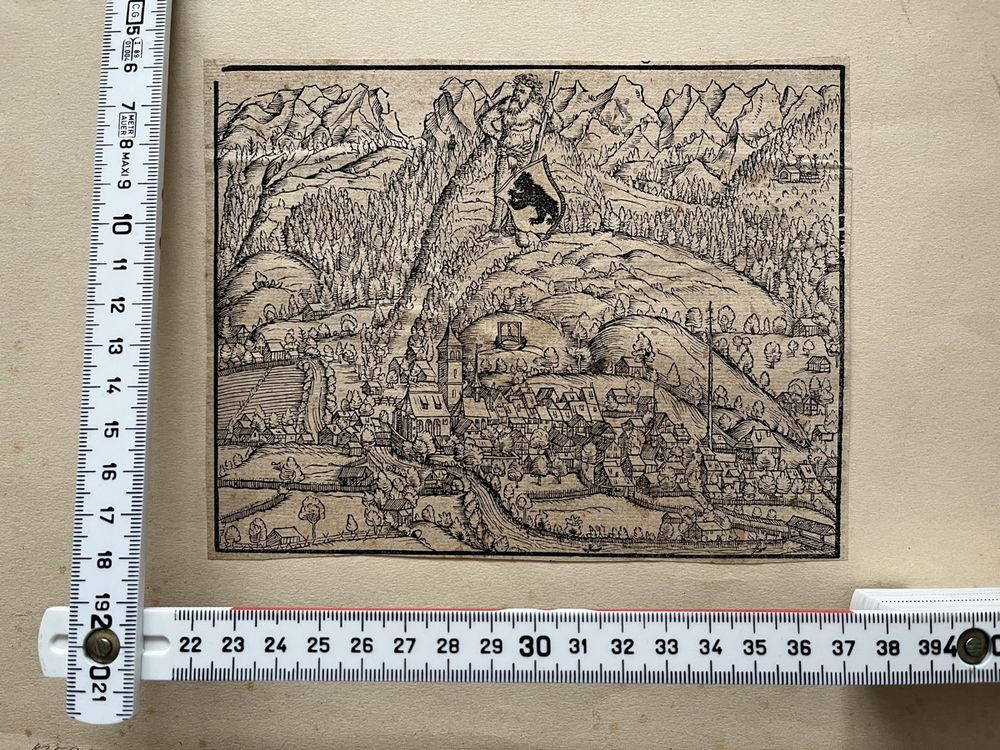 Antiker Holzschnitt Stich Merian Appenzell | Kaufen auf Ricardo