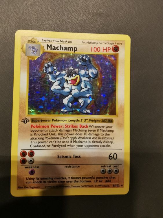 Pokemom Machamp 1. Edition Shadowless (D'occasion) à Diessenhofen pour ...