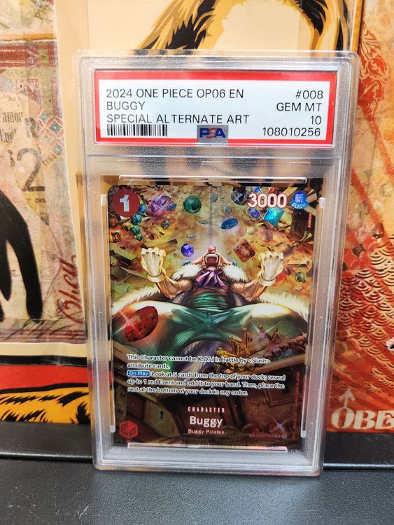 One Piece Karte Buggy OP03-008 PSA10 GEM MT Special Alt Art (Gebraucht ...