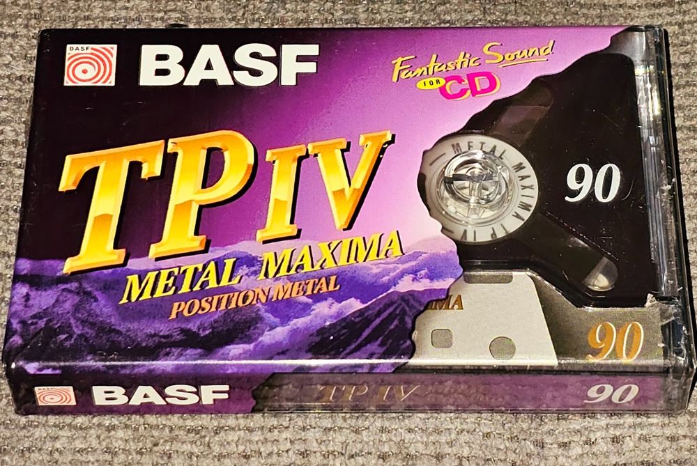 💥BASF"METAL MAXIMA 90"💥super cassette type IV de 1995 (Neu und originalverpackt) in LAUSANNE für ...