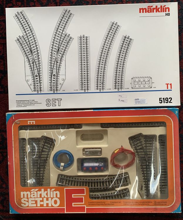 Märklin H0 Gleis-Ergänzungs-Sets 5191 und 5192 (Gebraucht) in ...