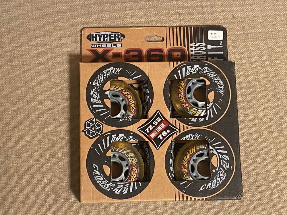 HYPER WHEELS X-360 CROSS FIT INLINE SKATE ROLLEN (Neu und ...