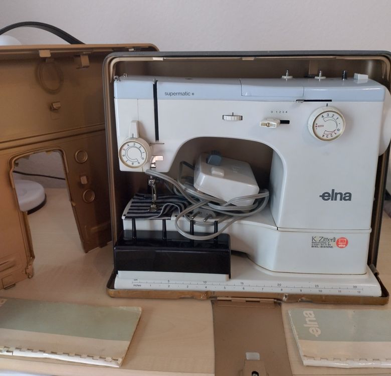 Elna Supermatic Nähmaschine, Top Zustand, mit Zubehör! (Gebraucht) in ...