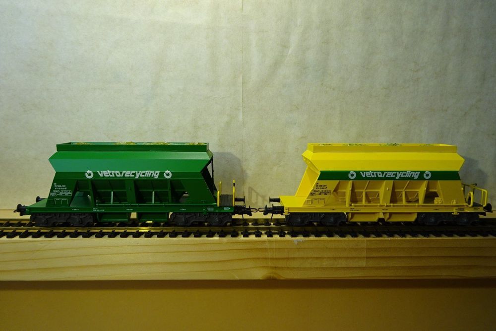 Liliput SBB Set à 2 Vetro recycling Schüttgutwagen H0.DC.OVP (Gebraucht) in Werthenstein für CHF ...
