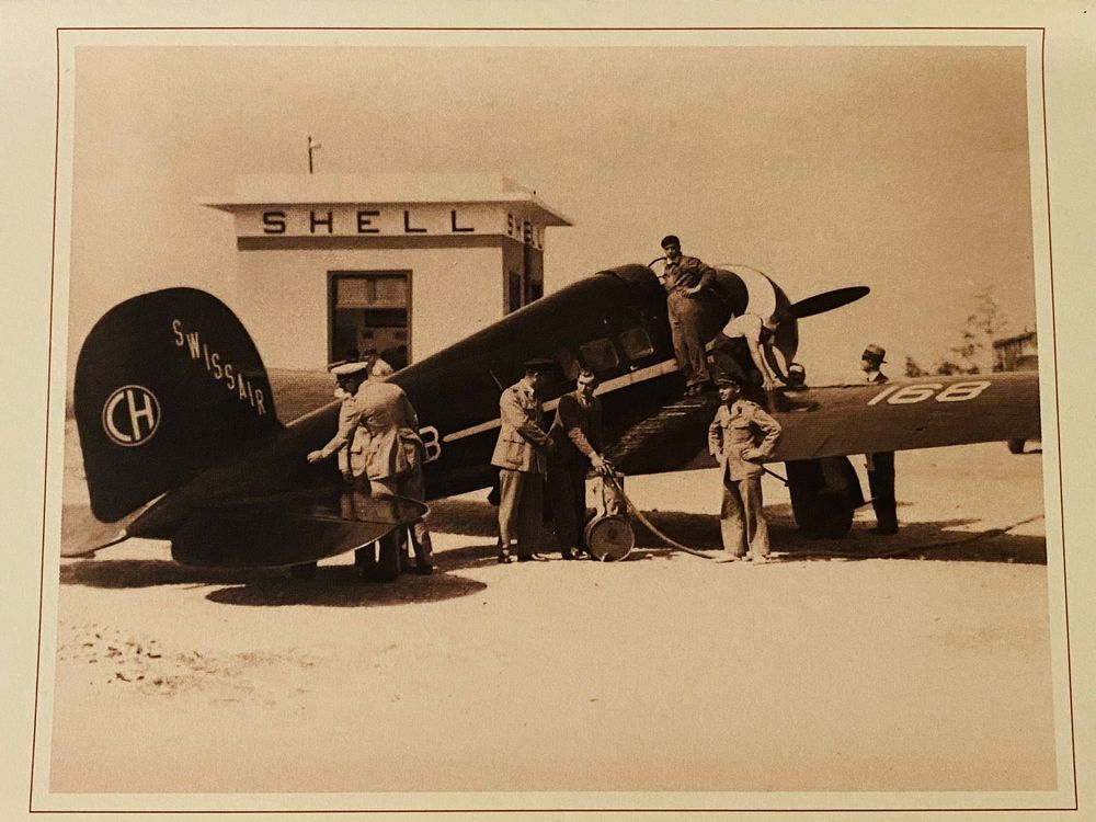 SWISSAIR Lockheed Orion 9B CH 168 Mittelholzer 1923 SHELL ++ (Gebraucht ...