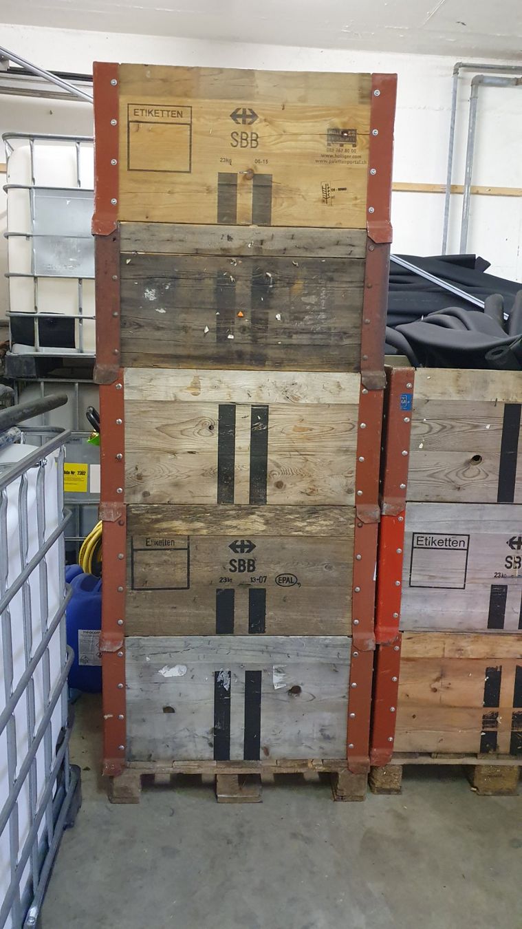 SBB Paletten Rahmen, SBB-Holzbox, Top Zustand, Vintage Look (Gebraucht ...