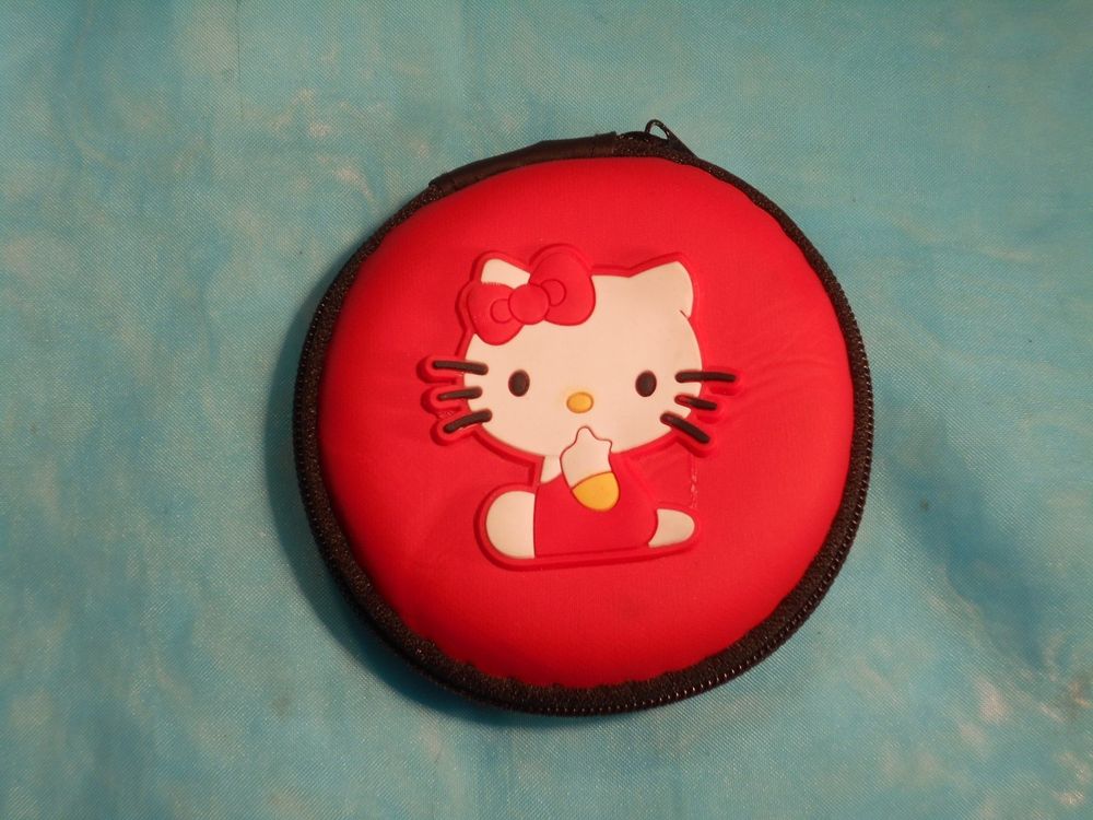 Hello Kitty Portemonnaie. rot, Reissverschluss, 8 x 3.5cm (Neu (gemäss ...