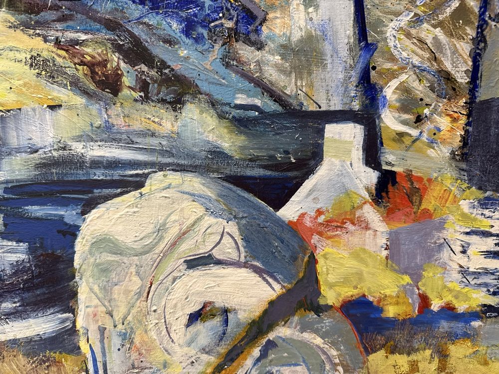 Originalgemälde James Hawkins, Signiert 1986 - 132x81 cm Art (Gebraucht ...