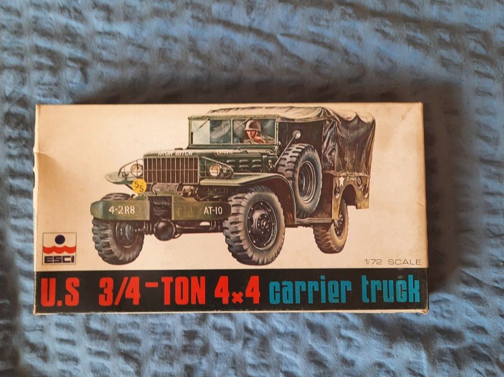 DODGE WC Carrier Truck ESCI Militär Modell 1:72 (Neu und ...