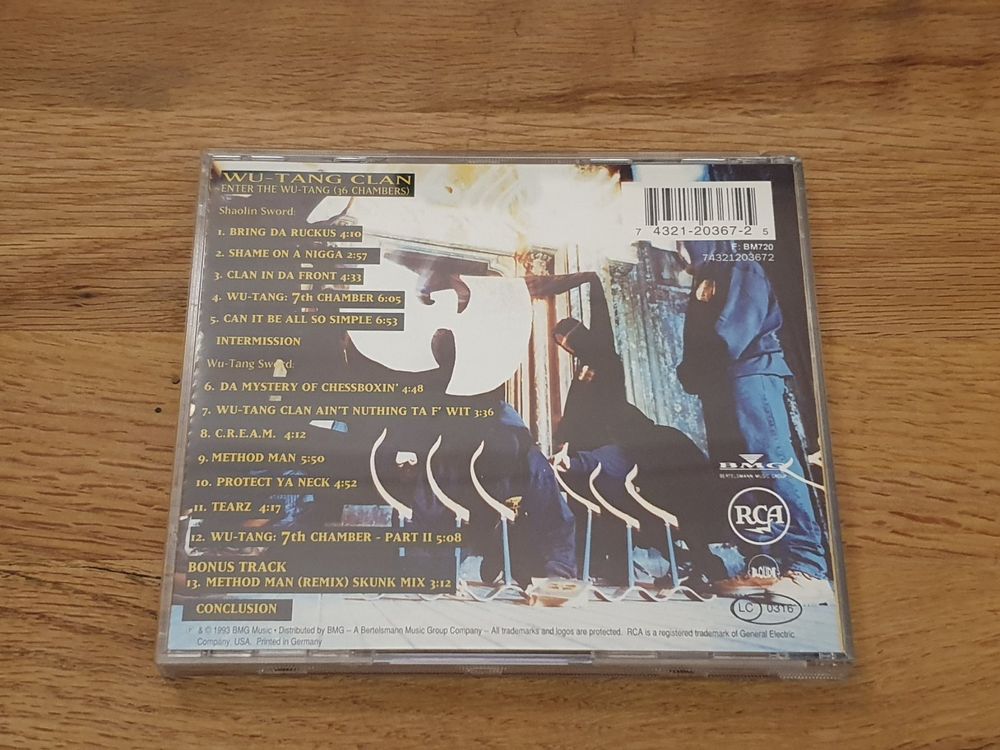 WU-TANG - Enter the Wu-Tang 36 Chambers - CD (Gebraucht) in Auenstein ...