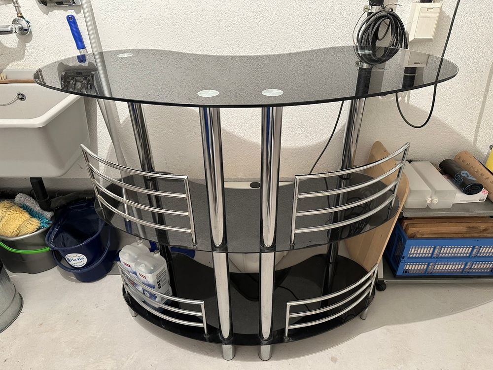 BAR-Theke aus Glas / Chrom (Gebraucht) in Lenggenwil für CHF 1 – nur ...