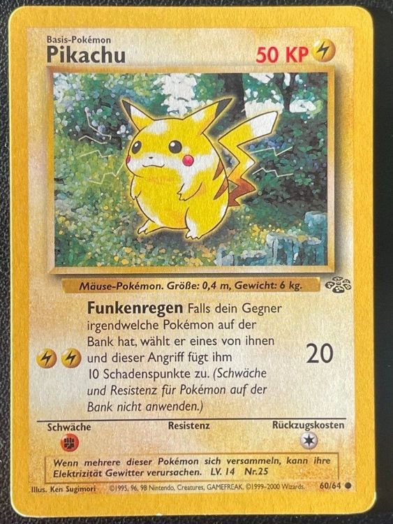 Pikachu 60/64 Pokémon Jungle | Kaufen auf Ricardo